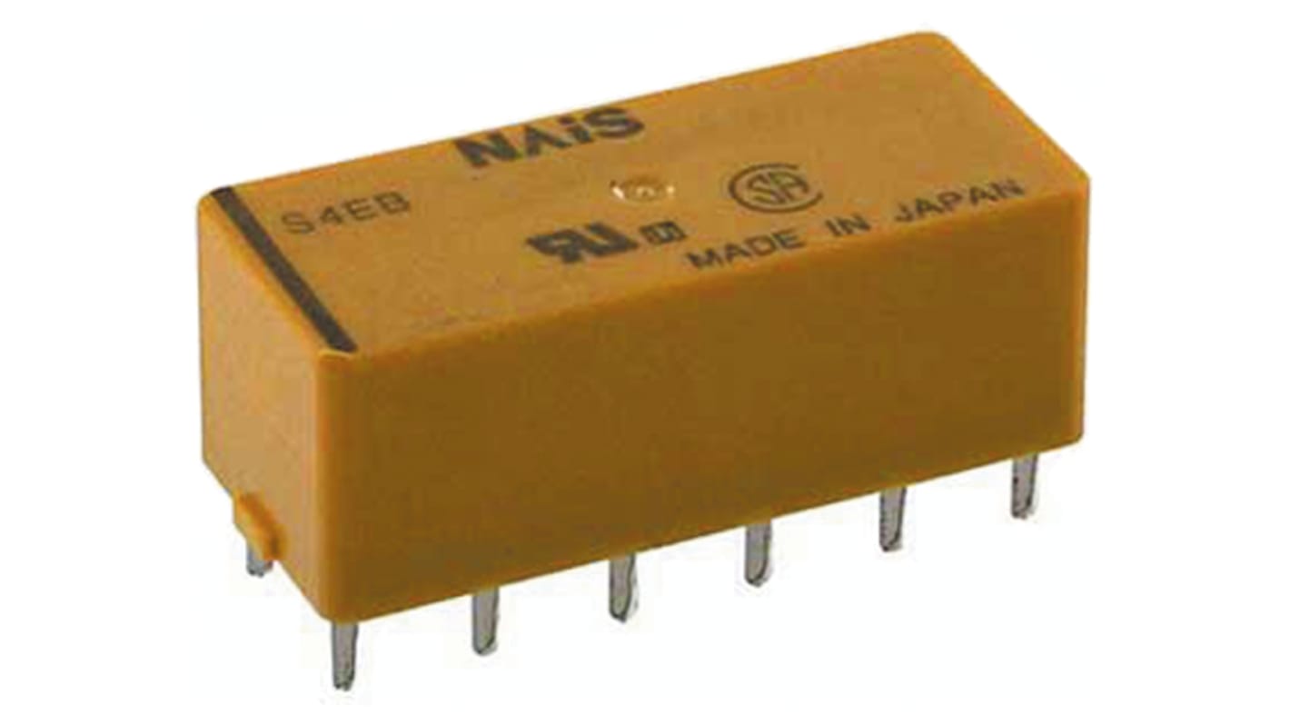 S4EB-24V | Panasonic PCB Mount Non-Latching Relay, 24V dc Coil, 3A ...