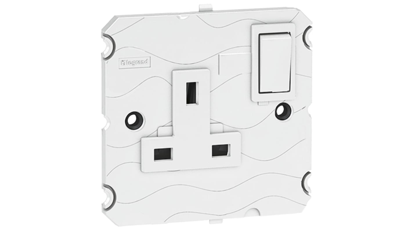 5 721 47 | Legrand White 1 Gang Plug Socket, 13A, Type G - British ...