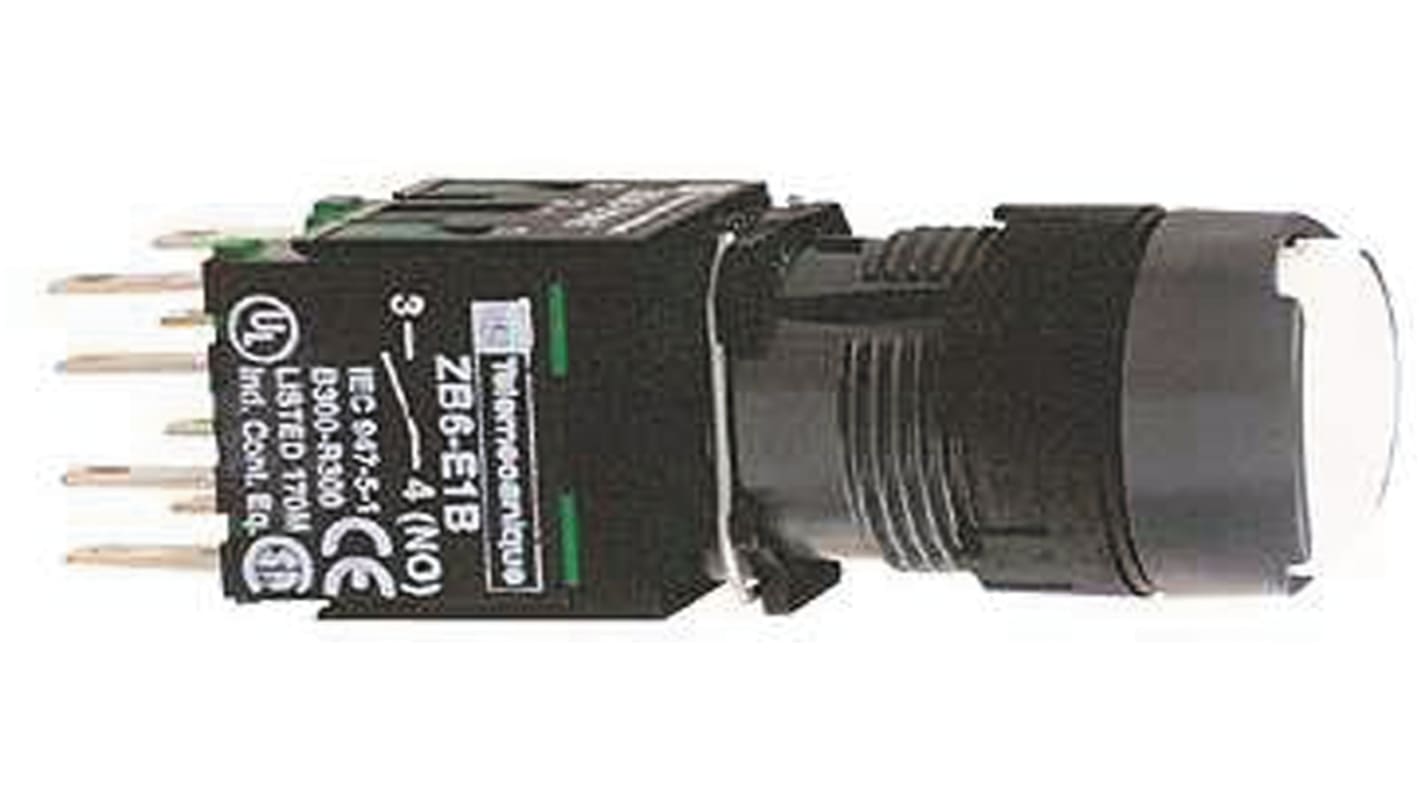 XB6AA11B | Schneider Electric Harmony XB6 Series Push Button, Panel ...