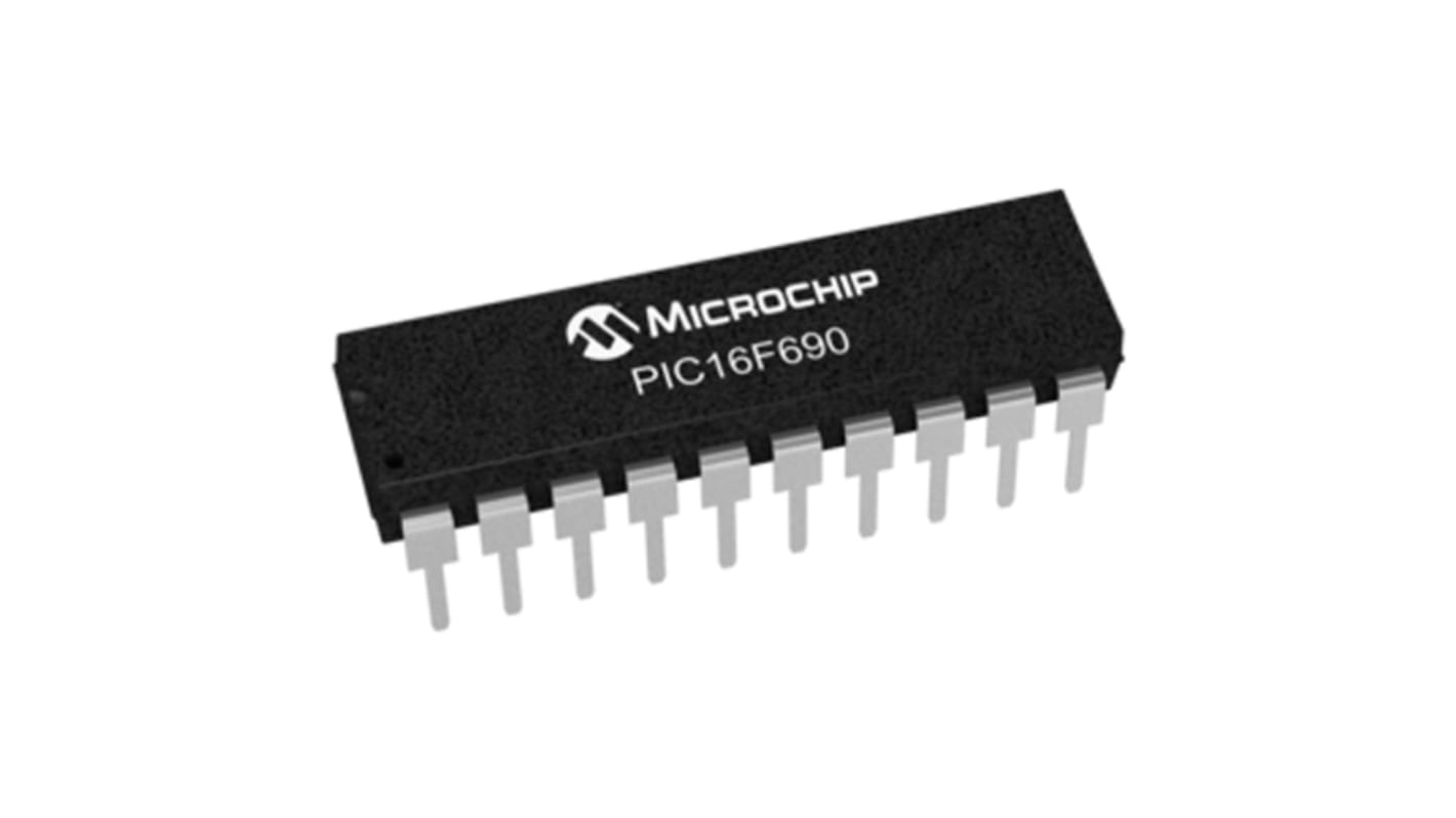 Microchip PIC16F690-E/P, 8bit PIC Microcontroller, PIC16F, 20MHz, 7 kB Flash, 20-Pin PDIP | RS