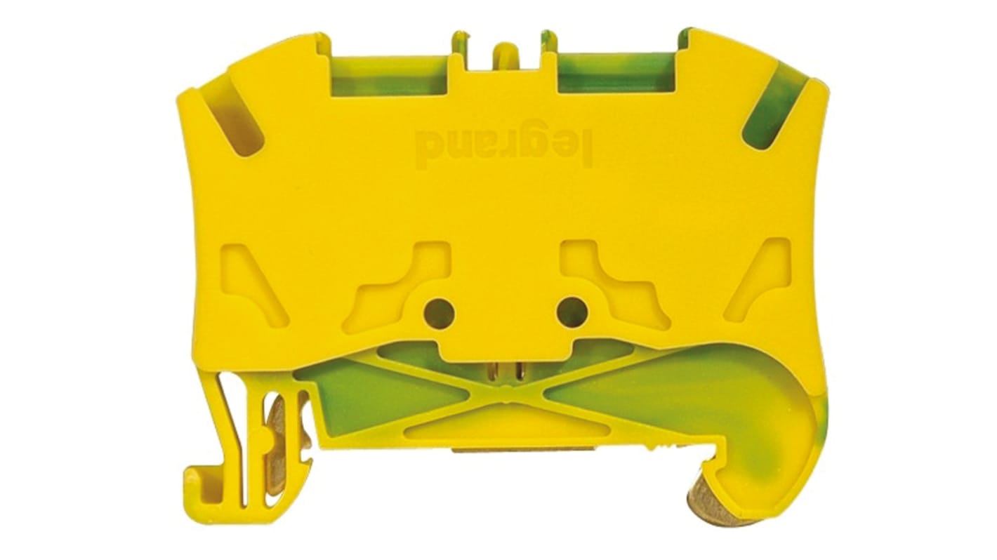 0 372 71 | Legrand 372 Series Green, Yellow Feed Through Terminal Block ...