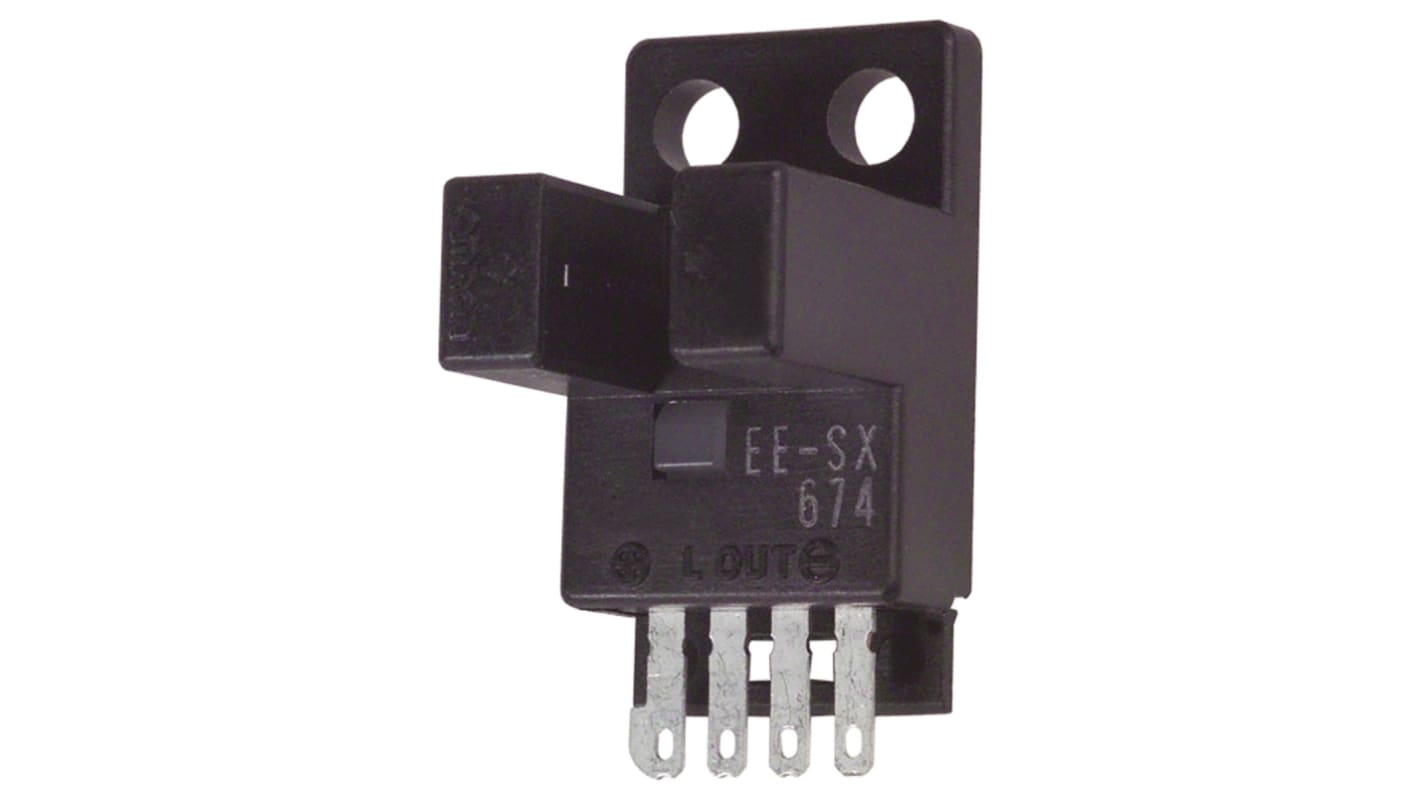 EE-SX674 | Omron Through Beam Photoelectric Sensor, Fork Sensor, 5 mm Detection Range | RS