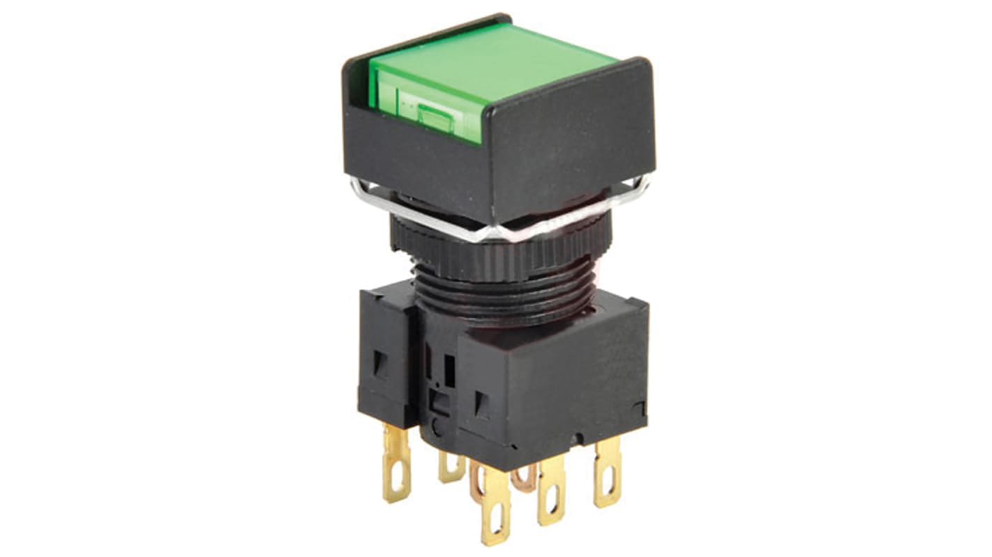 A165L-AGM-24D-2 | Omron A16 Series Illuminated Push Button, Panel Mount ...