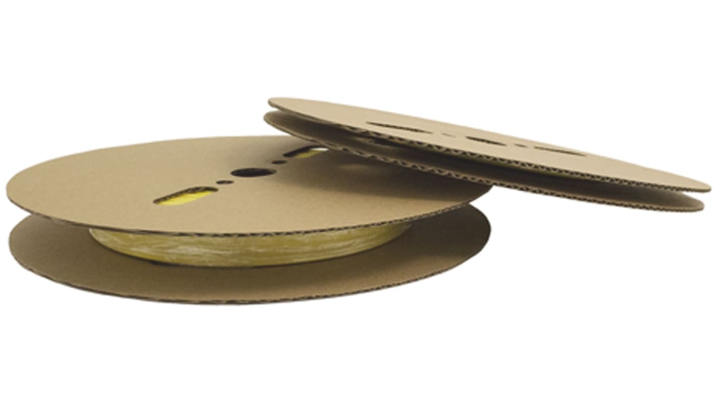 Kroy 熱収縮チューブ, 収縮前 6.4mm, 黄 91-HFYT-0642 | RS