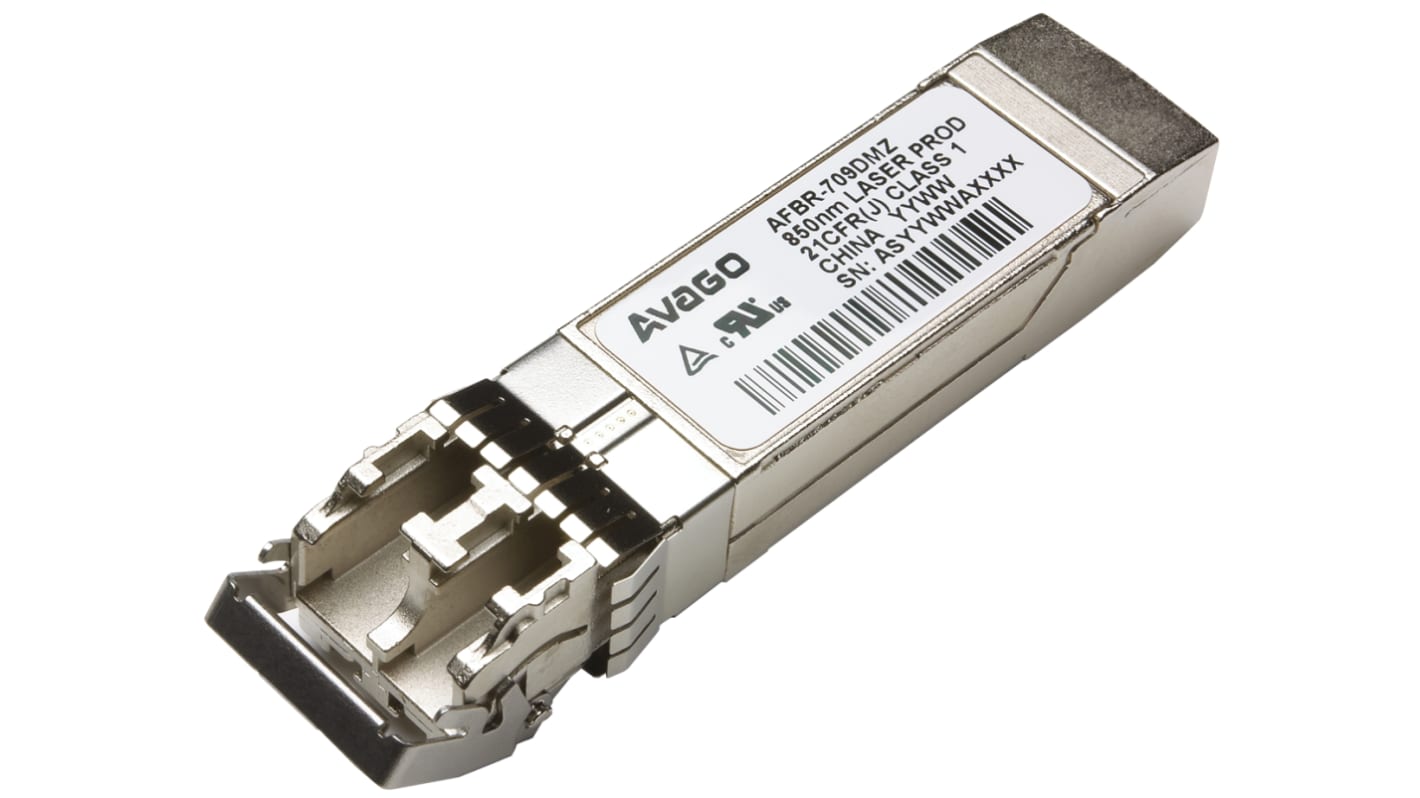 Broadcom AFBR-59E4APZ Fibre Optic Transceiver, LC Connector, 125MBd, 1380Nm 1380Nm 10-Pin | RS