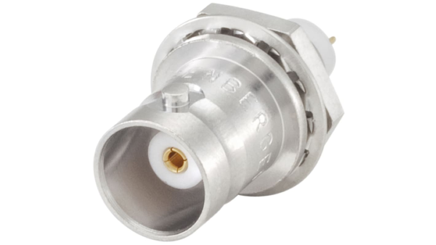 51K504-200N5 | Rosenberger BNC Series, jack Panel Mount BNC Connector, 50Ω, Solder Termination ...