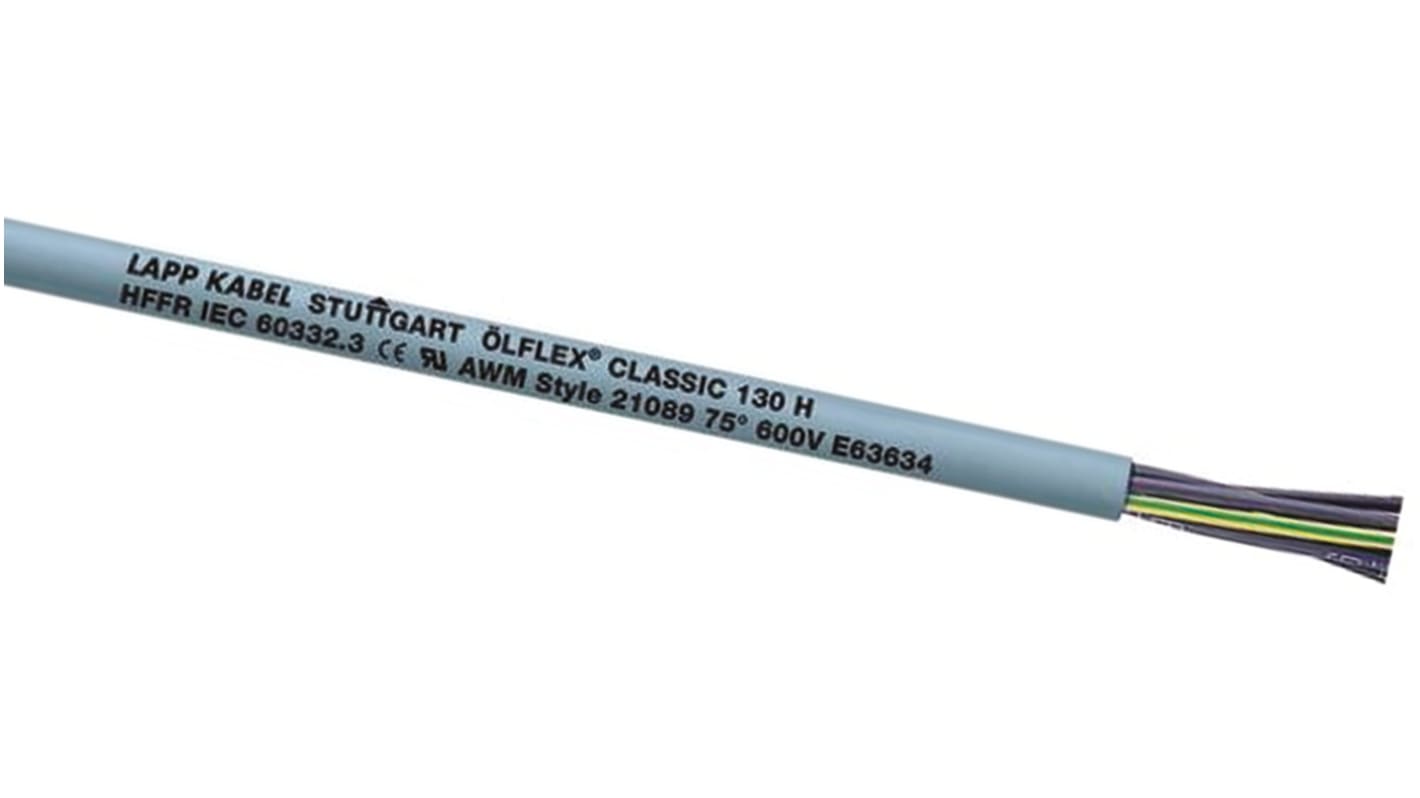 1123041 | Lapp ÖLFLEX Multicore Cable, 7 Cores, 0.75 mm², Unscreened ...