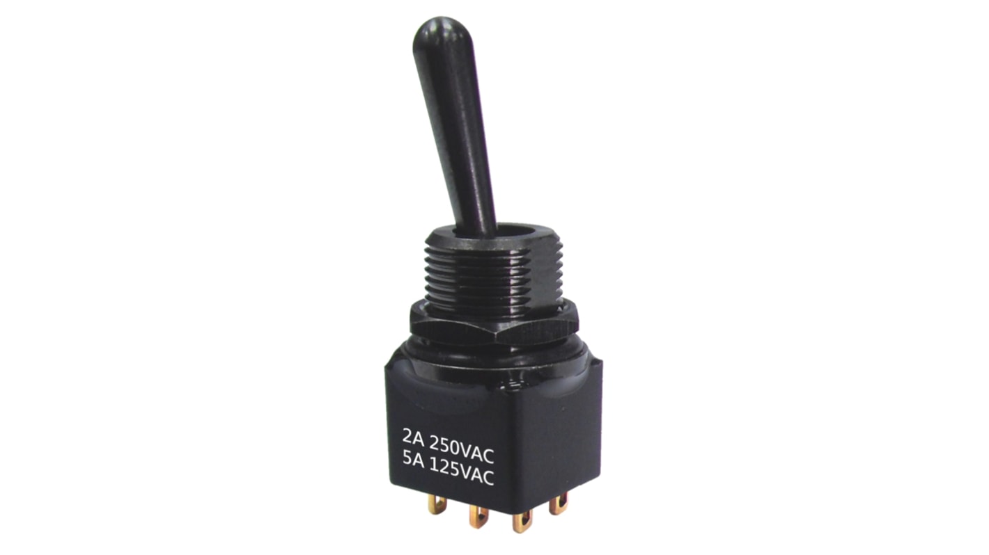 RS PRO Toggle Switch, PCB Mount, On-On-On, DPDT, Solder Terminal | RS