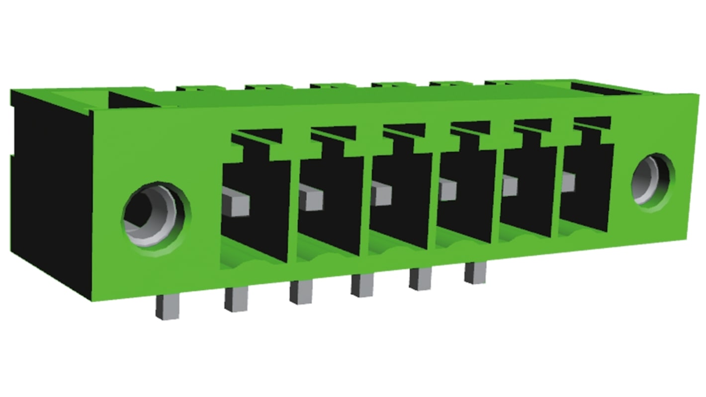 284539-6 | TE Connectivity 3.5mm Pitch 6 Way Pluggable Terminal Block ...