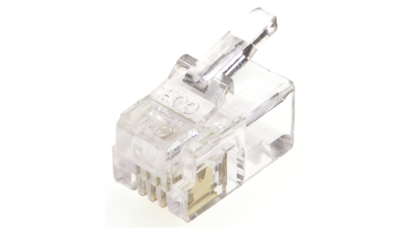 MHRJ114P4CR | MH Connectors MHRJ Series Male RJ22 Connector, Cable ...