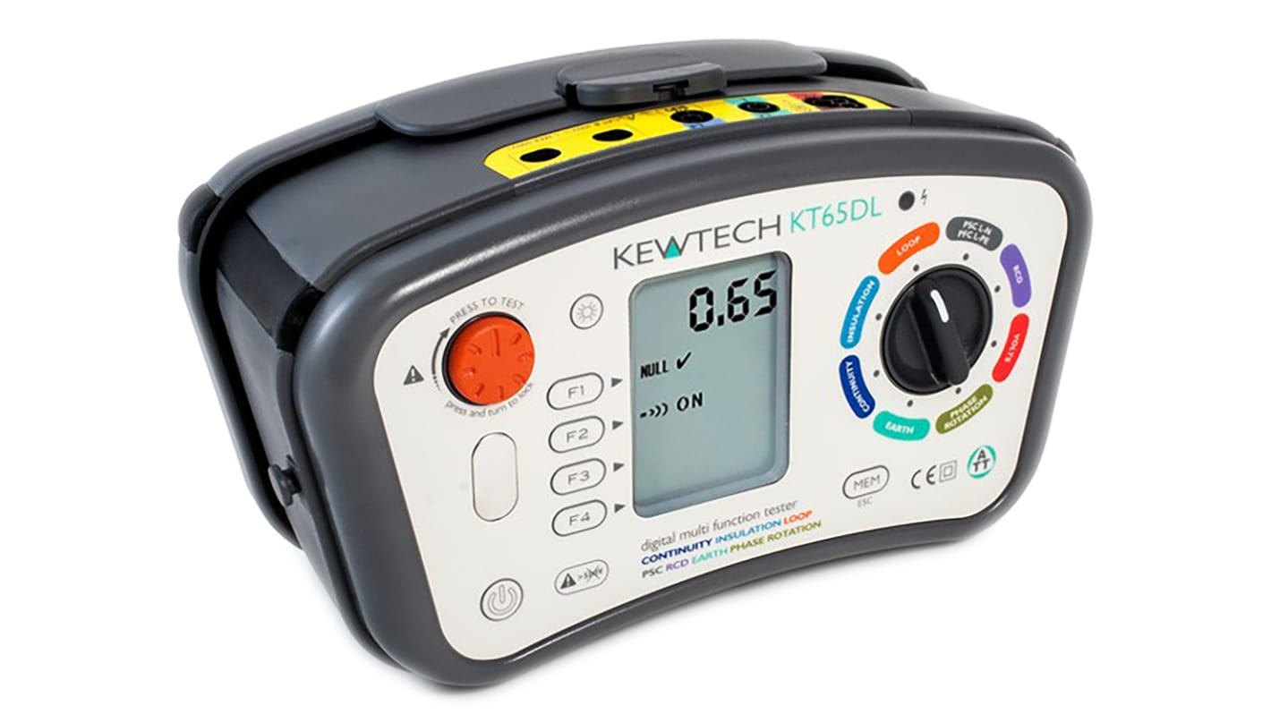 Kewtech Corporation KT65DL Multifunction Tester, 100V , Earth ...