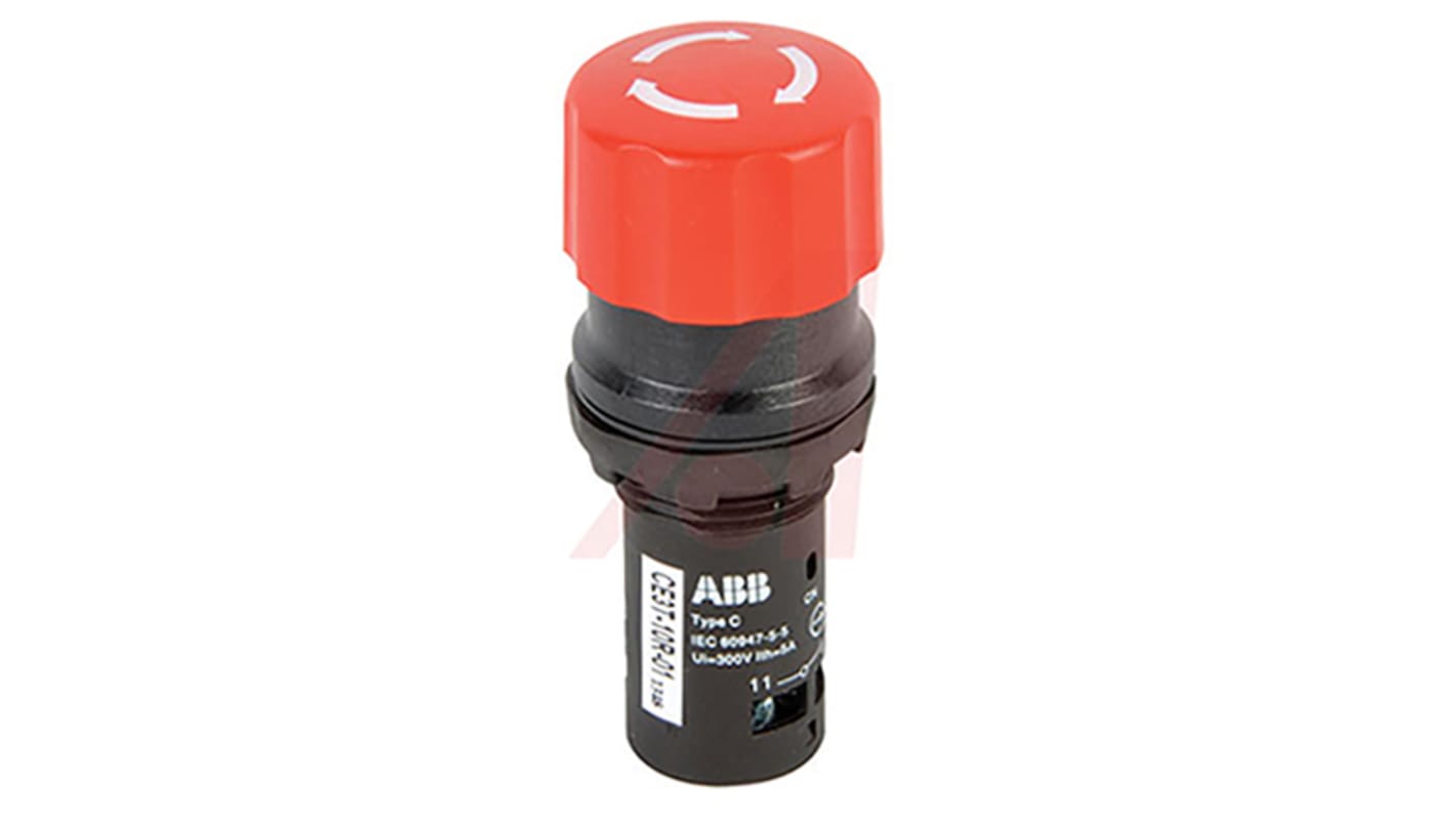 CE3T-10R-01 | ABB Compact Series Emergency Stop Push Button, Panel ...