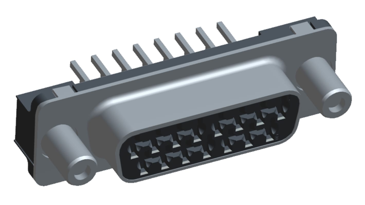 5747142-2 | TE Connectivity Amplimite HD-20 15 Way Through Hole PCB D-sub Connector Socket, 2 ...