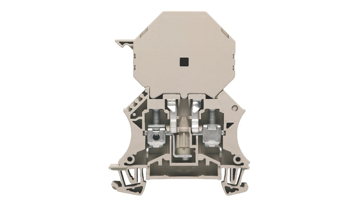 1014300000 | Weidmuller W Series Beige Fused DIN Rail Terminal, Single ...