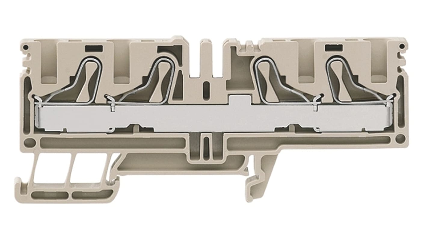 1083040000 | Weidmuller P Series Dark Beige Feed Through Terminal Block ...