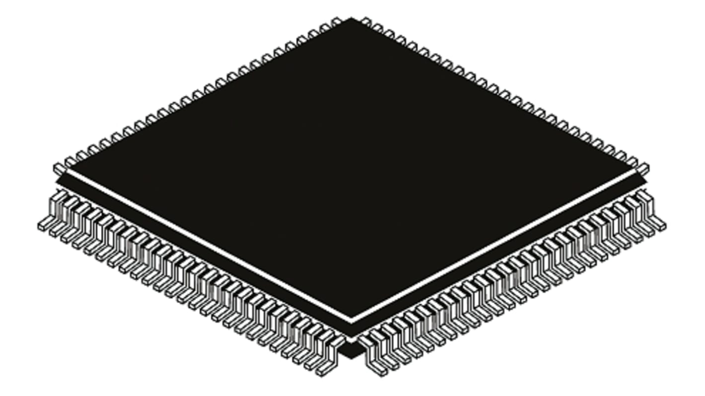 Microchip PIC32MX795F512L-80V/PF, 32bit PIC Microcontroller, PIC32MX, 80MHz, 512 + 12 kB Flash ...
