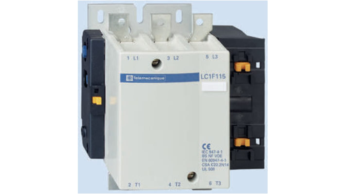 LC1F1504 | Schneider Electric LC1F Series Contactor, 4-Pole, 150 A, 80 ...