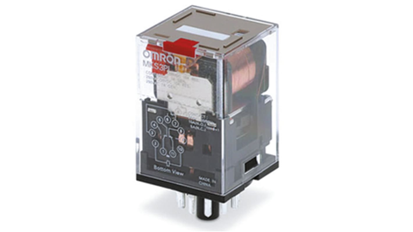 MKS3PI-5 AC120 | Omron Plug In Power Relay, 120V ac Coil, 10A Switching ...