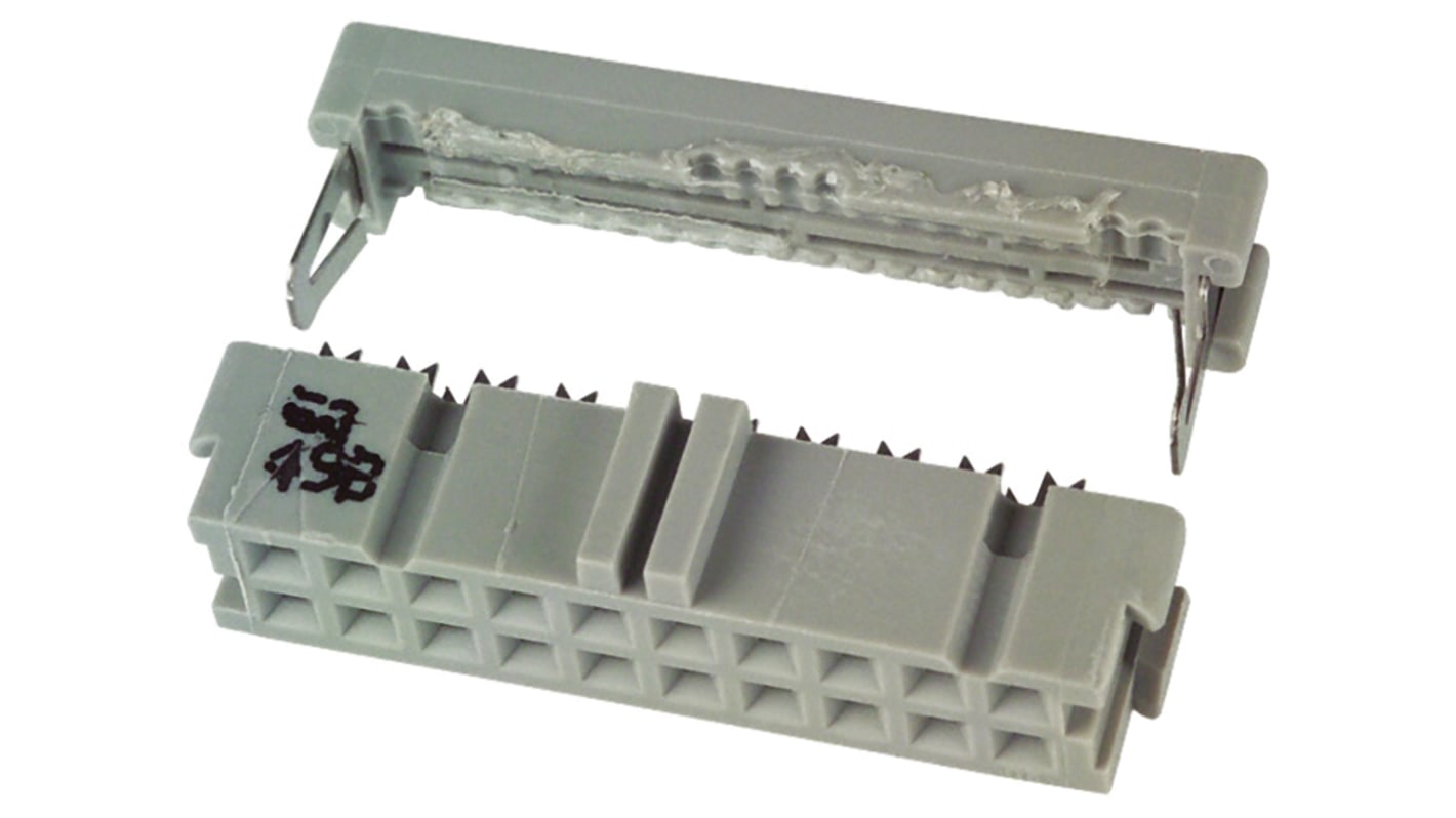 3421-7600 | 3M 20-Way IDC Connector Socket for Cable Mount, 2-Row | RS