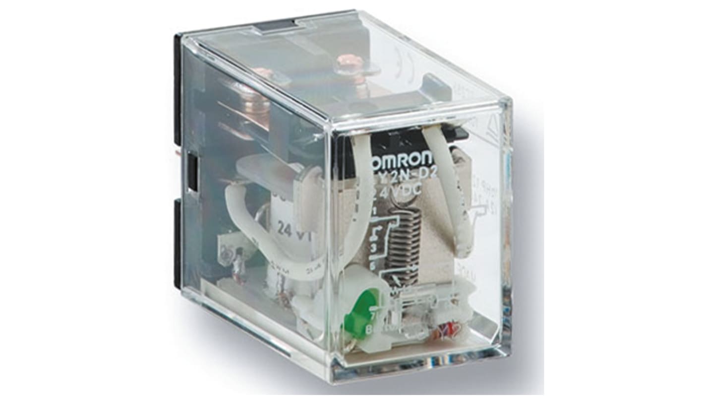 LY2N DC12 | Omron Plug In Power Relay, 12V dc Coil, 10A Switching Current, DPDT | RS