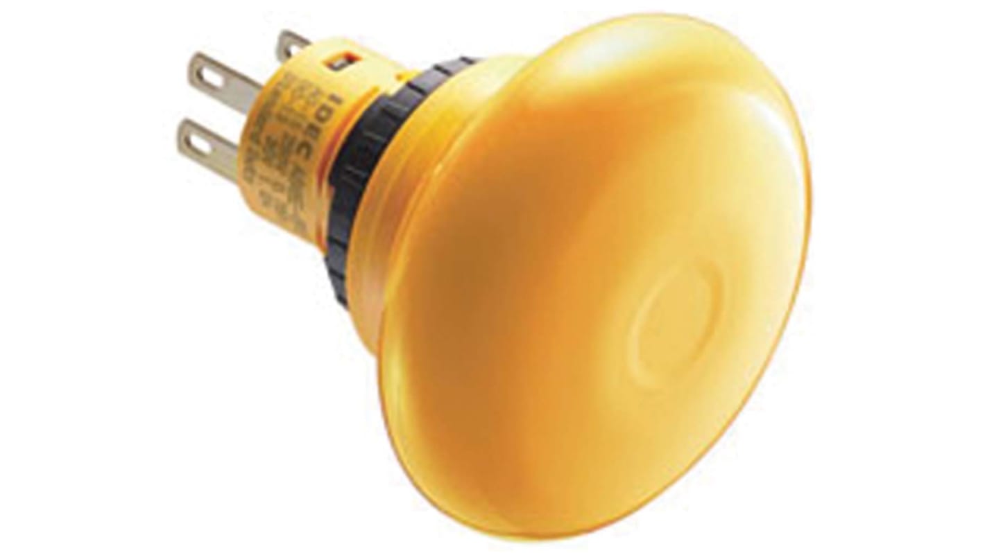 AB6E-4BV01PTY | Idec Yellow Emergency Stop Push Button, SPST, 16.2mm ...