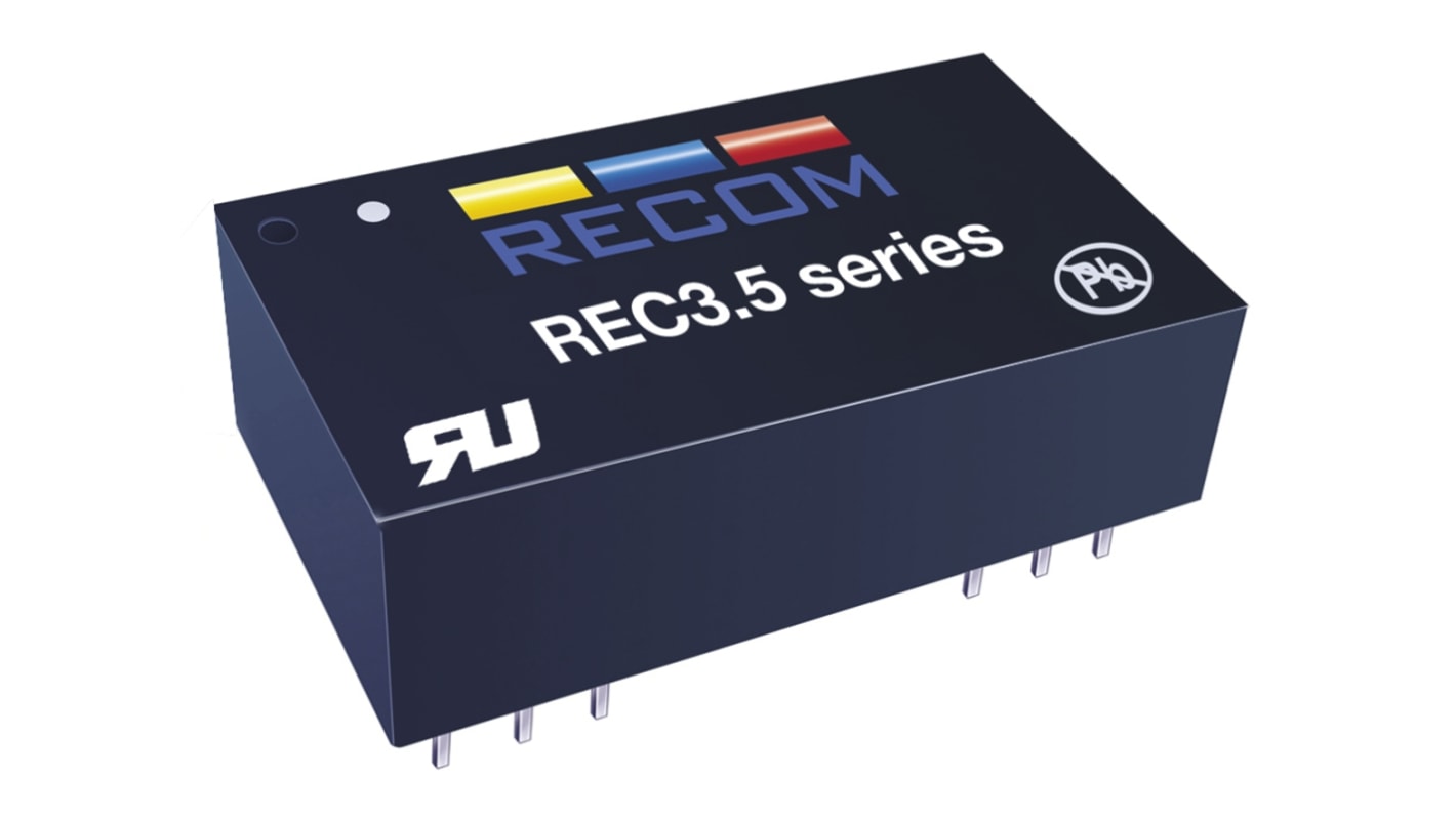 REC3.5-0505SRW/R10/C | Recom REC3.5 DC-DC Converter, 5V dc/ 700mA ...