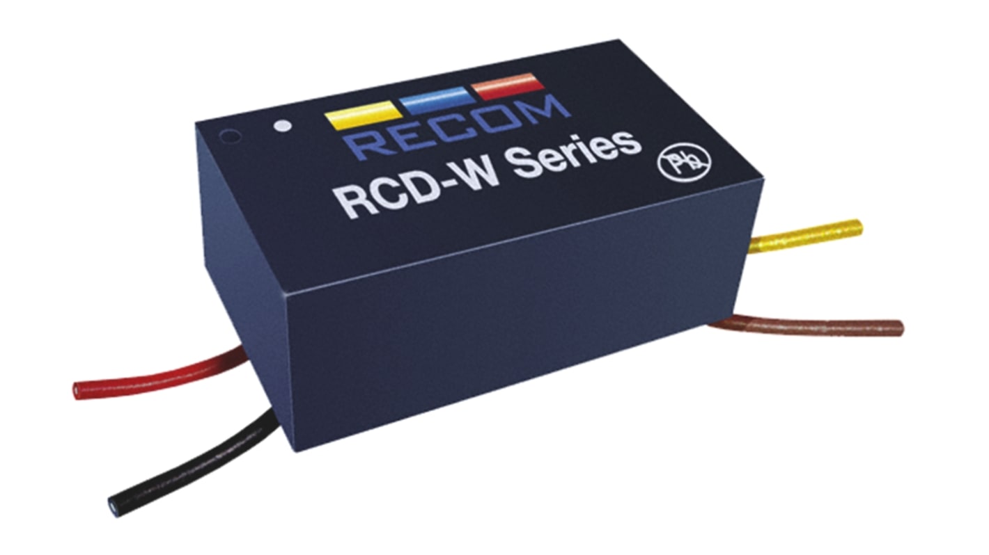 RCD-24-1.20/W/X3 | Recom LED Driver, 3 → 31V dc Output, 37W Output, 1.2A Output, Constant ...