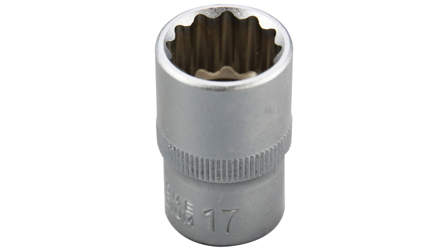 RS PRO 1/2 in Drive 17mm Standard Socket, 12 point | RS
