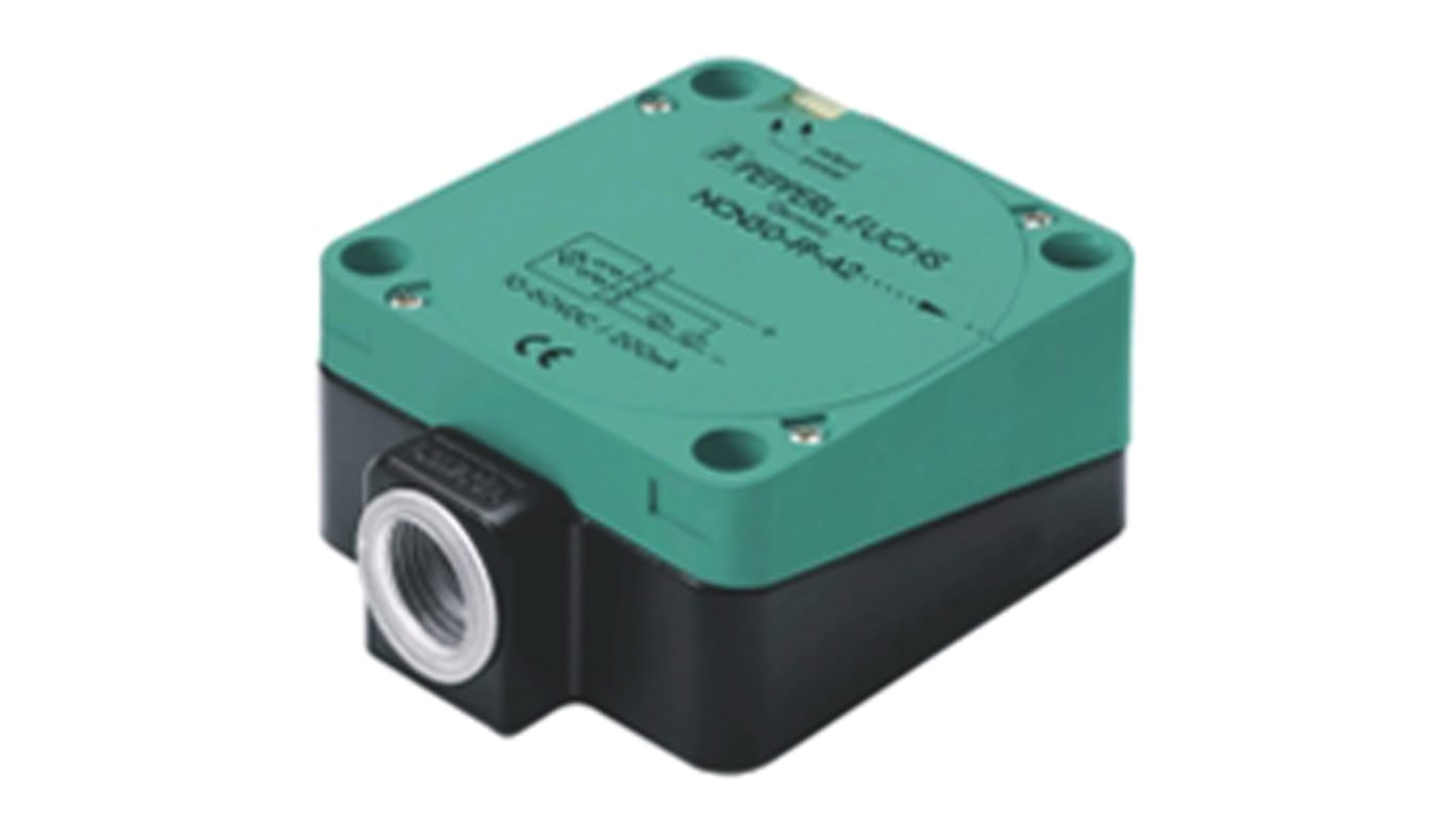 NCB40-FP-W-P4 | Pepperl + Fuchs Inductive Block-Style Proximity Sensor, 40 mm Detection, 20 → ...