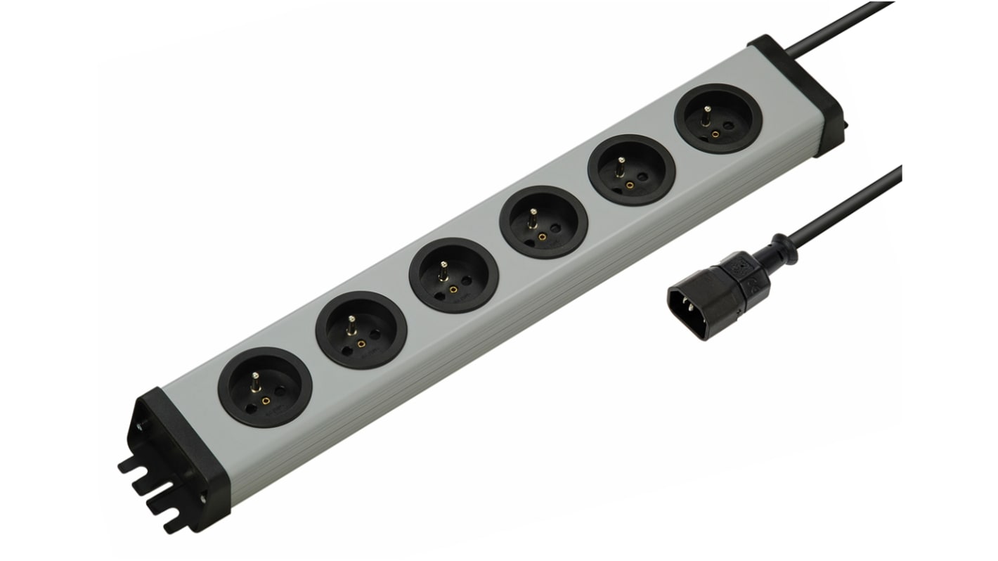0200X02062318 | Type E - French 6 Gang Power Distribution Unit, 1.5m ...