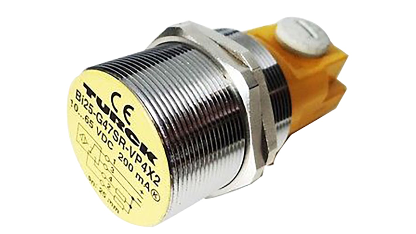 BI25-G47SR-VP4X2-B1141 | Turck Block-Style Proximity Sensor, PG36, 25 ...