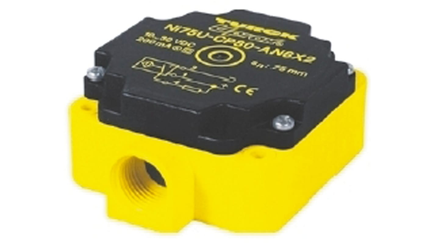 BI40-CP80-FZ3X2 | Turck Inductive Block-Style Proximity Sensor, 80 mm ...