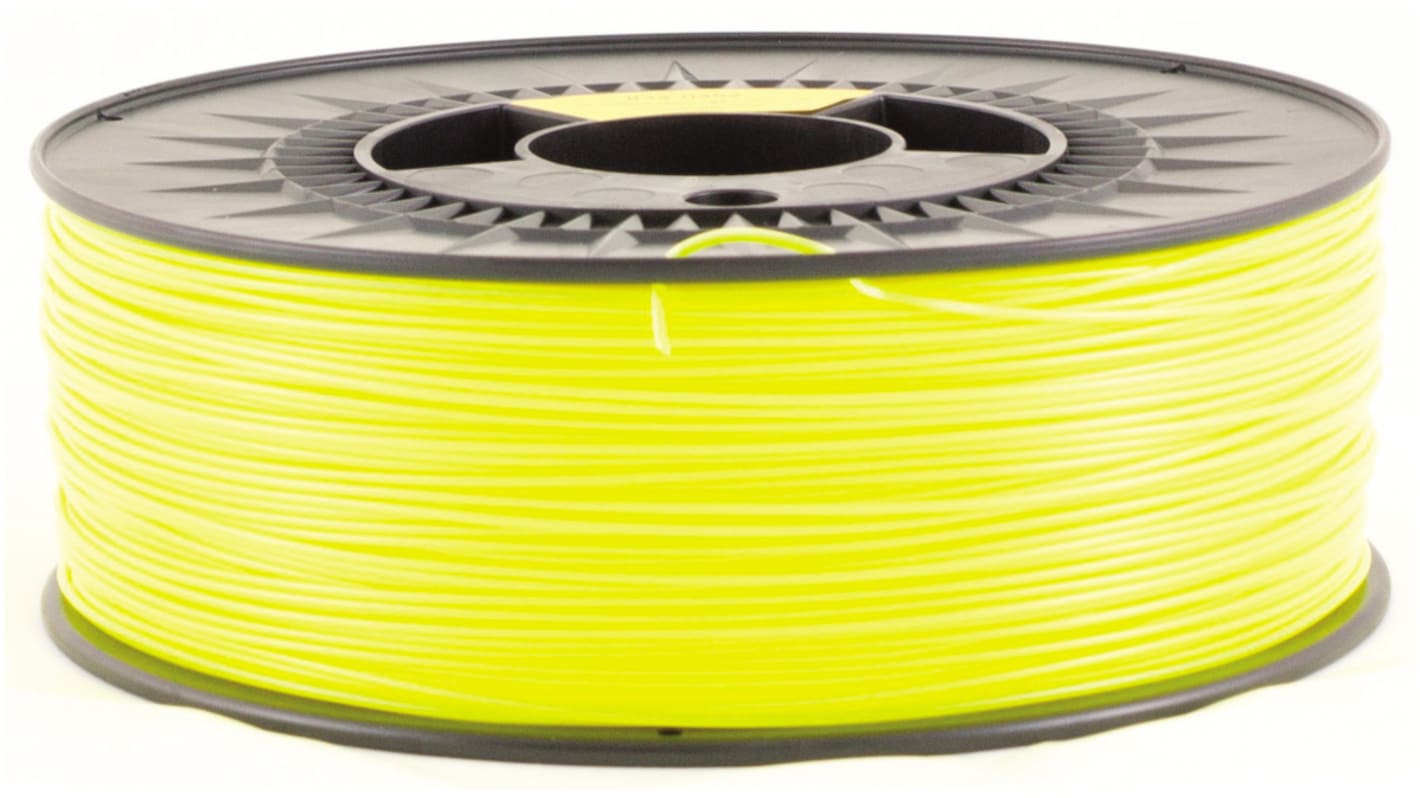 RS PRO 1.75mm Fluorescent Yellow ABS 3D Printer Filament, 1kg | RS