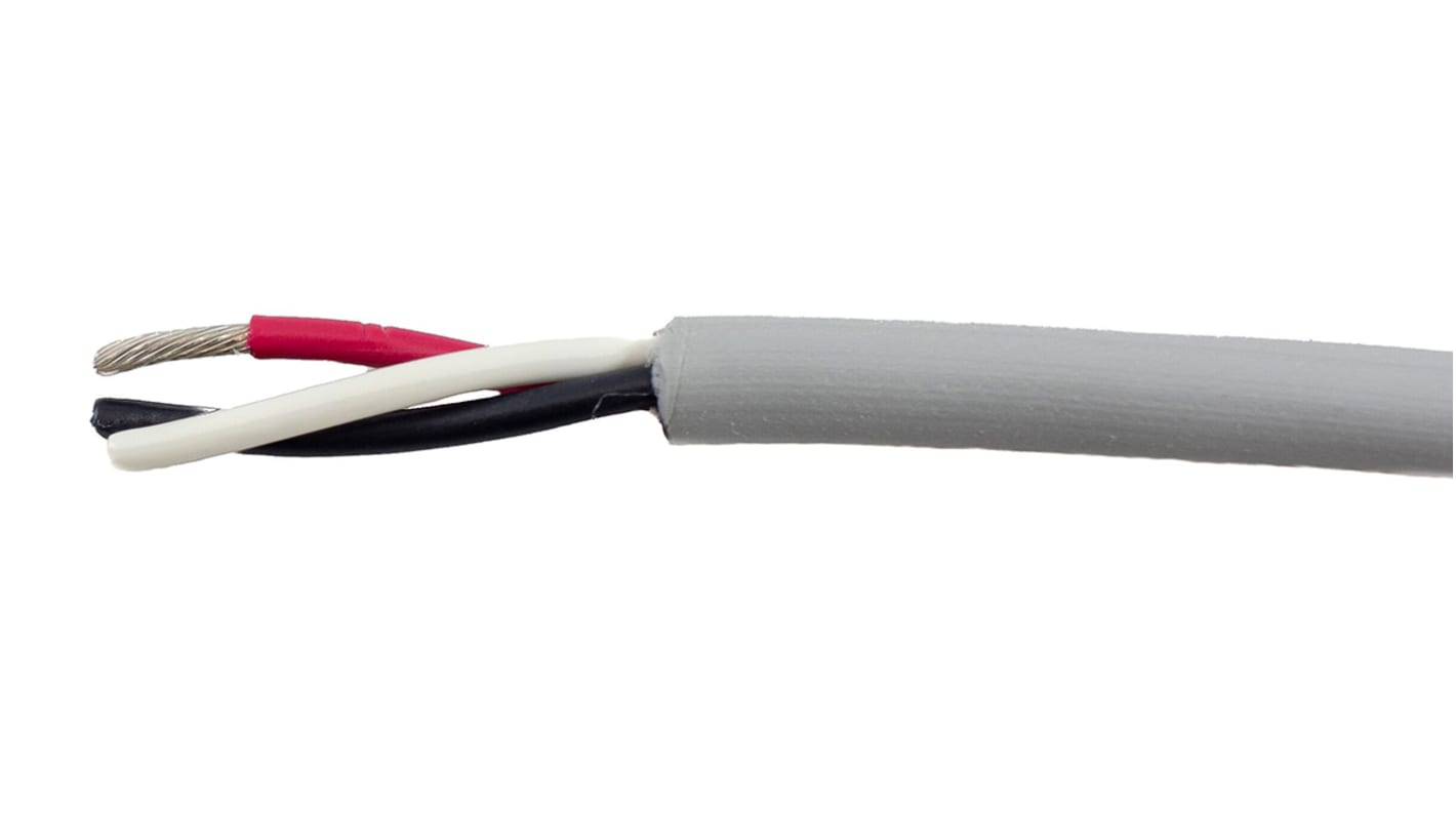 78043 SL005 | Alpha Wire EcoCable Mini Control Cable, 3 Cores, 0.61 mm² ...