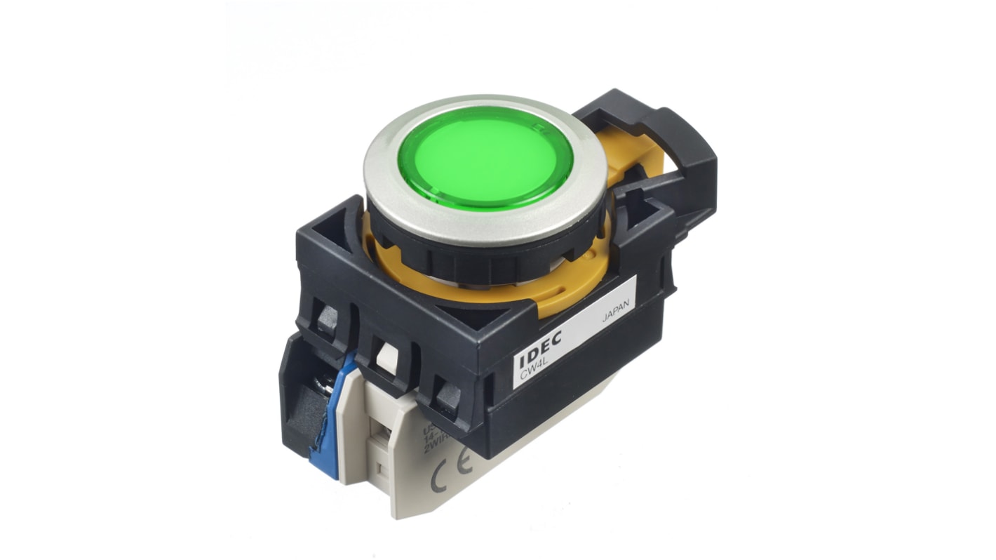 CW4L-M1E10Q4G | Idec IDEC CW Series Illuminated Push Button, Panel ...