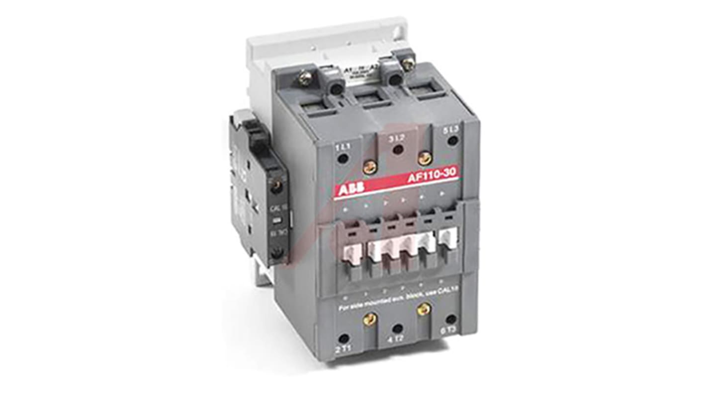 AF110-30-11-70 | ABB AF Series Contactor, 100 → 250 V Coil, 3-Pole, 82 A, 55 kW, 3NO (Main), NO ...