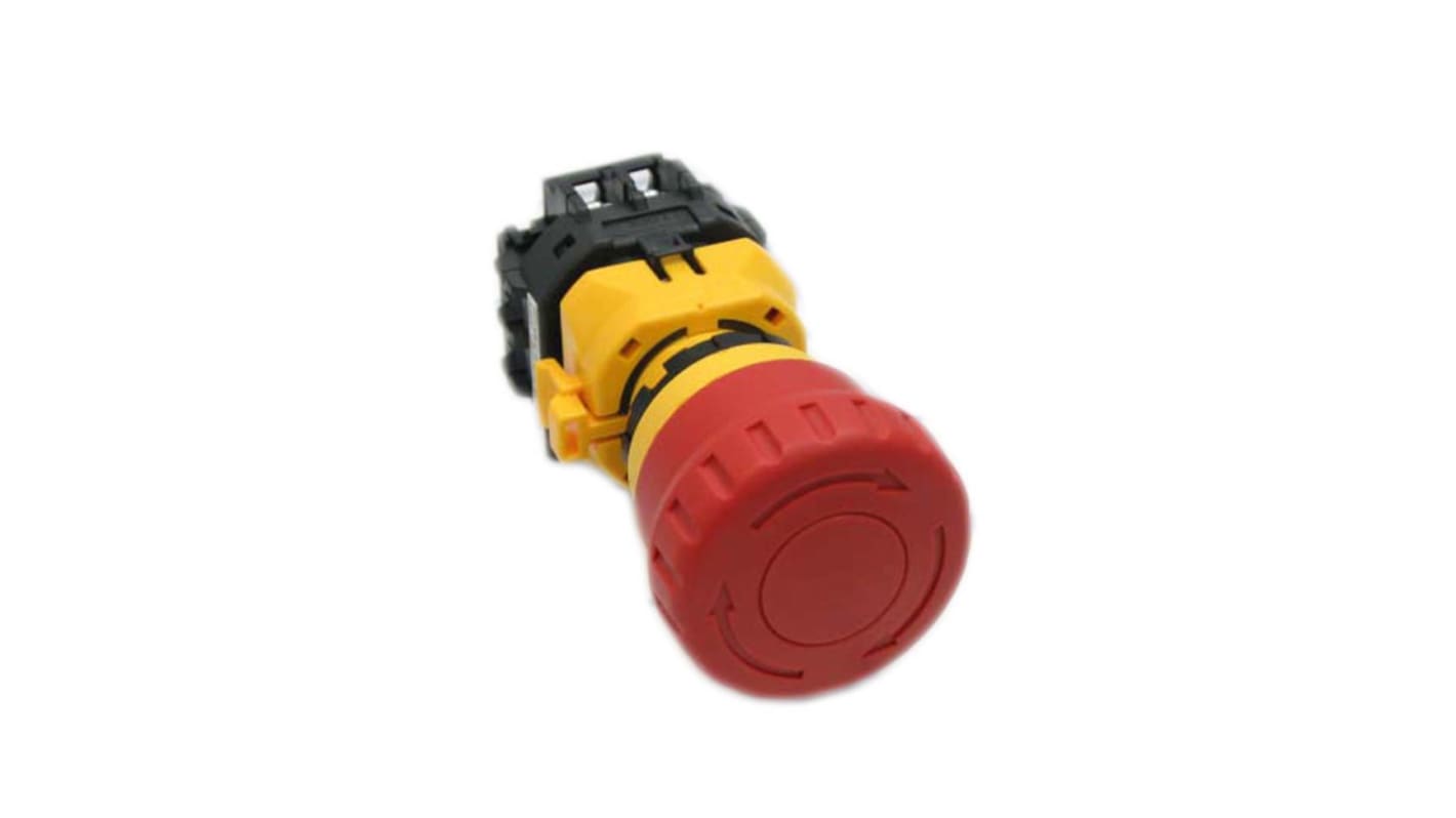 XW1E-BV422M-R | Idec XW1E Series Twist Release Emergency Stop Push Button, Panel Mount, 30mm ...