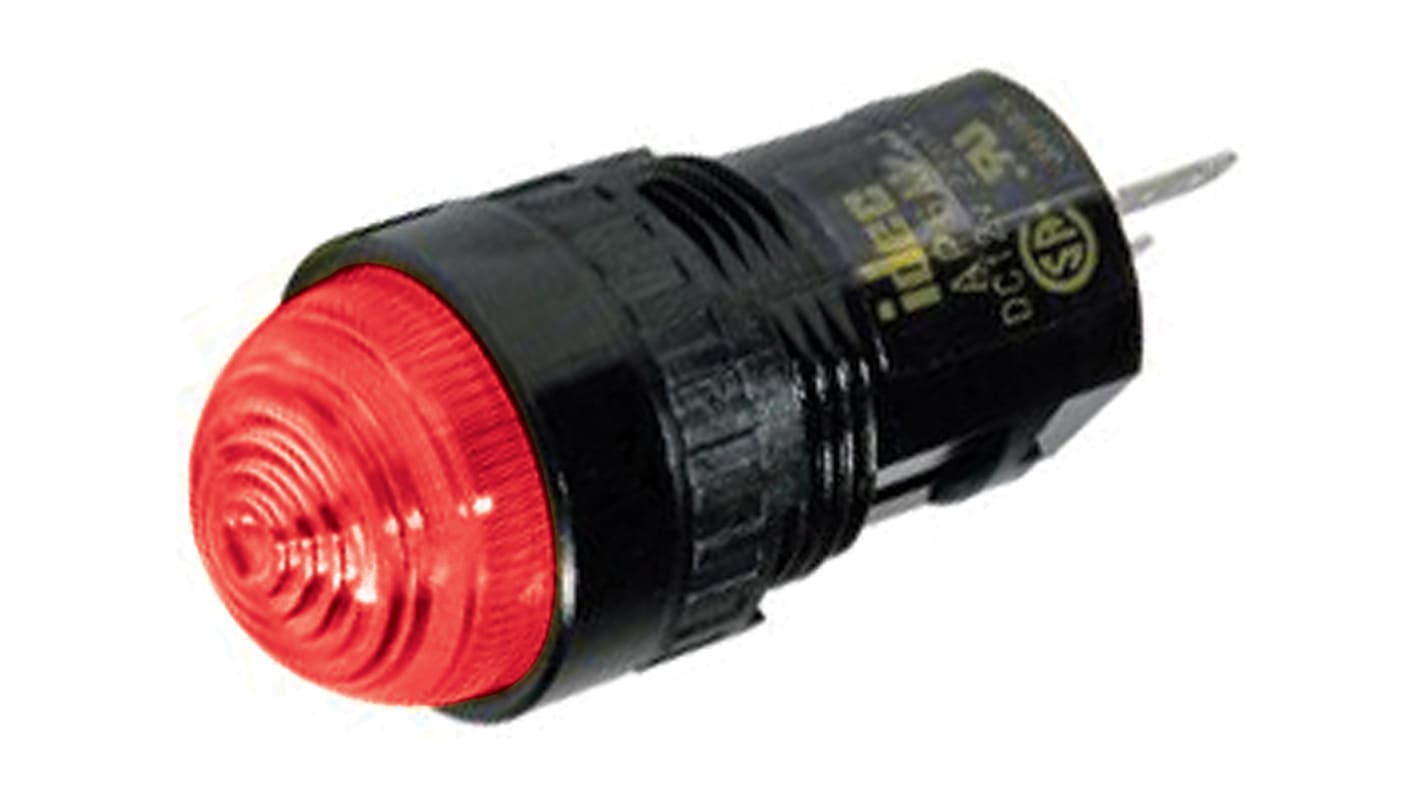 AP6M211-R | Idec Red Indicator, 12V dc, 16.2mm Mounting Hole Size | RS