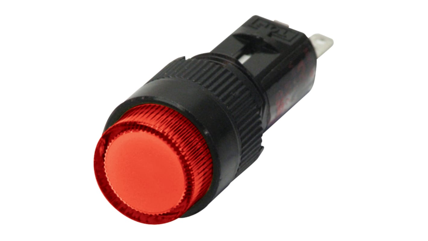 AP2M122-R | Idec Red Panel Mount Indicator, 24V dc, 12.2mm Mounting ...