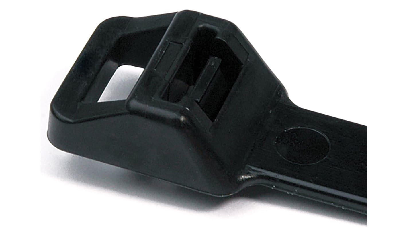 RT250R0X2 | Brida HellermannTyton RT250 de Nylon 66 Negro, 515mm x 12,5 mm, Reutilizable | RS