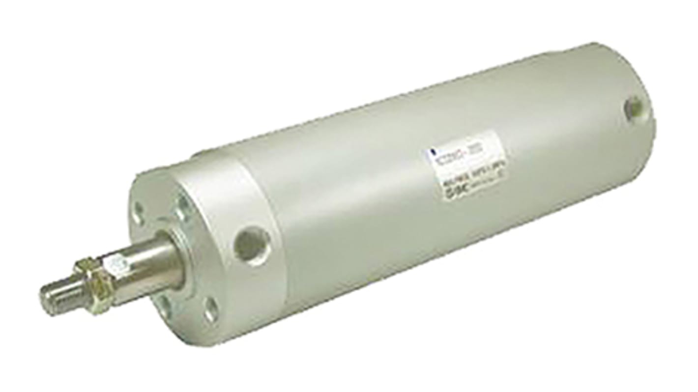 CDG1BA32-100 | SMC Pneumatic Roundline Cylinder - 32mm Bore, 100mm Stroke, CDG1 Series, Double ...