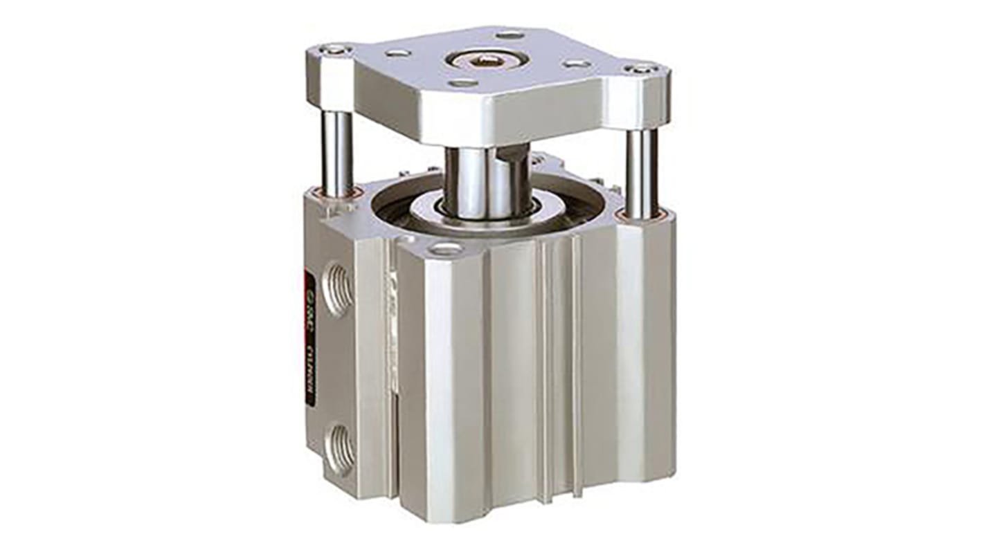 CQMB16-20 | SMC Pneumatic Guided Cylinder - 16mm Bore, 20mm Stroke, CQM Series, Double Acting | RS