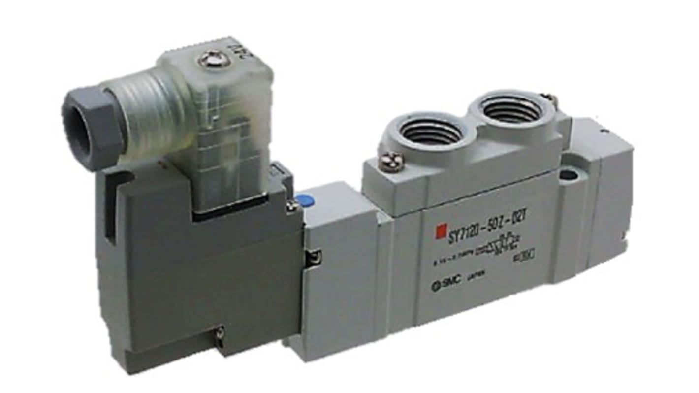 SY7140-5DZ-02 | SMC 5/2 Pneumatic Solenoid/Pilot-Operated Control Valve - Solenoid/Pilot Rc 1/4 ...