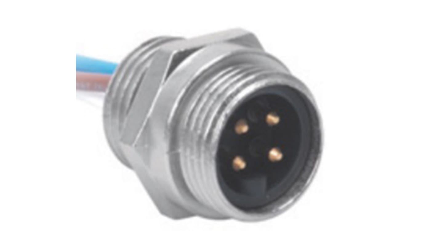 RSF 44-0.5M/NPT | Turck Connector, 4 Contacts, Panel Mount, M12 ...