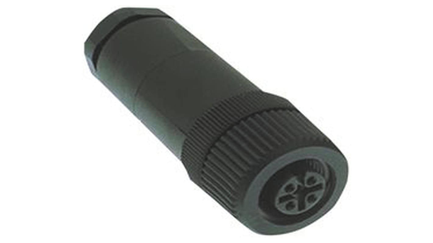 B 8141-0/LABEL | Turck Circular Connector, 4 Contacts, Cable Mount, M12 ...