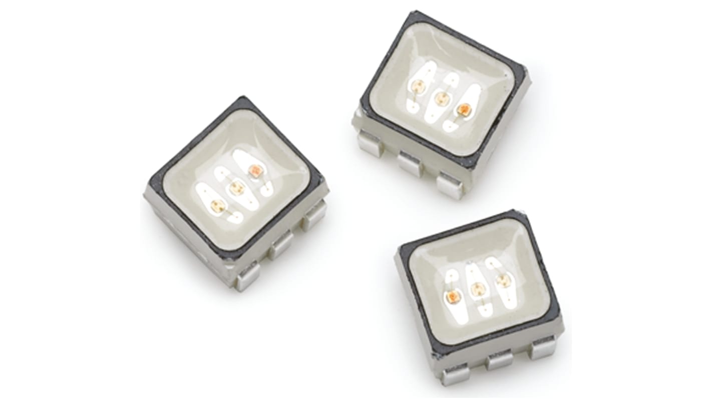 Broadcom2.1 V, 3.1 V RGB LED PLCC 6 SMD, ASMT-YTB7-0AA02 | RS