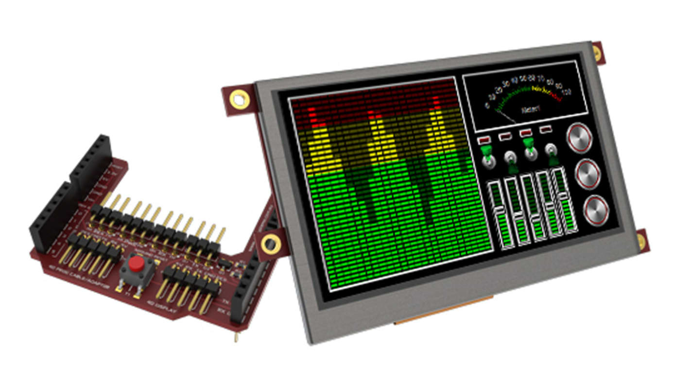 uLCD-43PT-AR | 4D Systems, gen4 4.3in Arduino Compatible Display with Resistive Touch Screen | RS