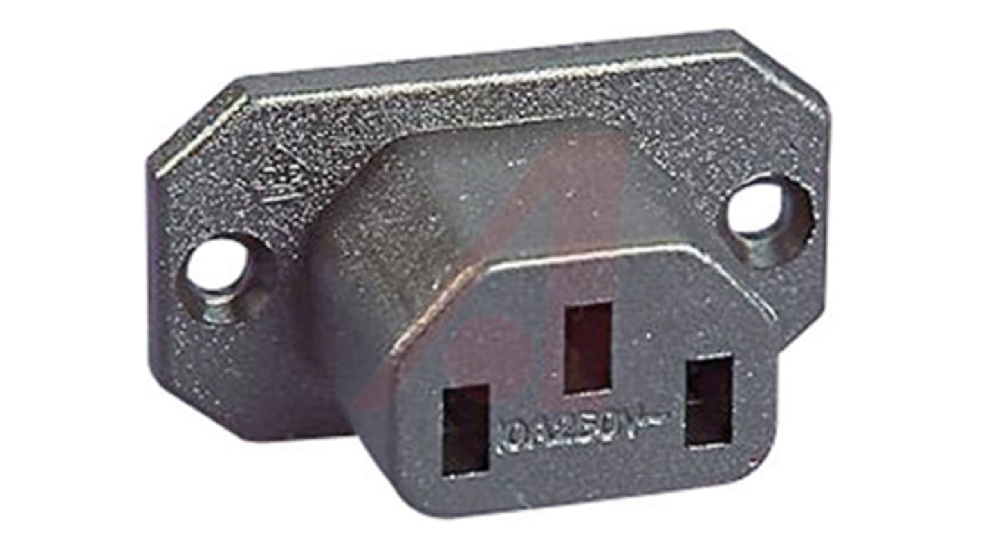 PX0578/63 | Bulgin C13 Panel Mount IEC Connector Socket, 10A, 250 V | RS