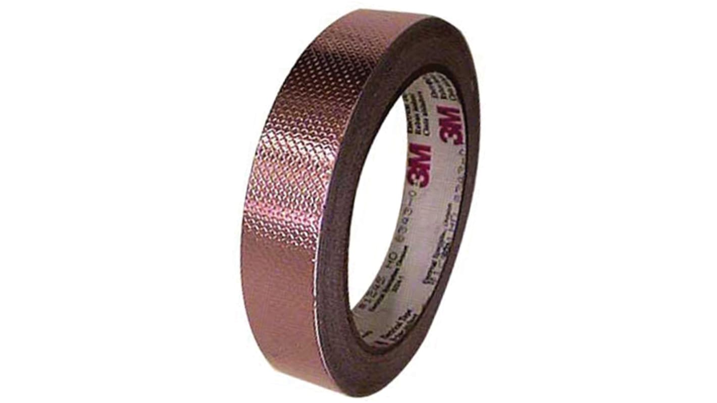 1245-3/4"X18YD | 3M 1245 Conductive Tin Clad Copper Tape, 19.1mm x 16m | RS