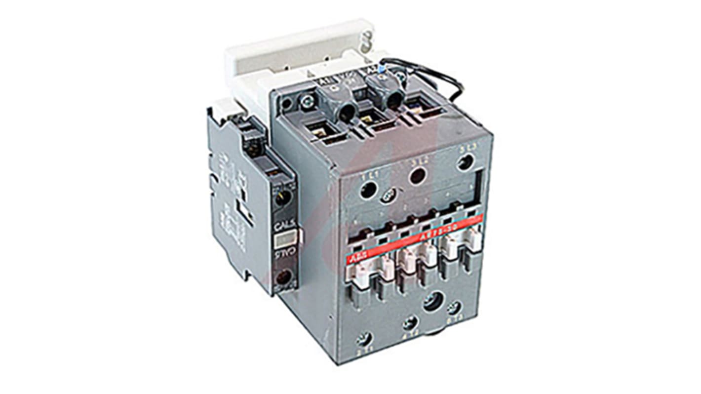 ABB AE75-30-11-81 A Line Contactor, 24 V dc Coil, 3-Pole, 105 A, 20 hp ...